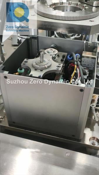 Máquina de equilibrio automática de cuchilla de ventilador de plástico sin escobillas, ventilador de enfriamiento axial de dos estaciones, máquina de equilibrio de doble plano