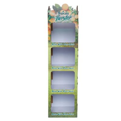 China Corrugated Floor Display For Juice for sale