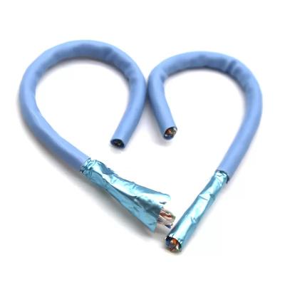 China 0.58mm FTP OFC Conductor CAT6A Network Cable HDPE Flexible PVC Sheath for sale