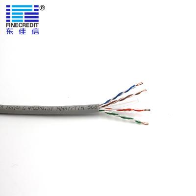 China CAT6 CMR Solid Copper UTP 24 AWG Ethernet Lan Cable 1000FT UL Listed for sale