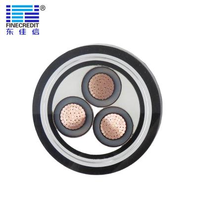 Cina Il centro medio XLPE del rame del cavo elettrico di tensione di YJV22 8.7/15KV ha isolato in vendita