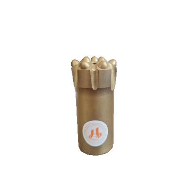 China 9 Tooth 45mm R28 Threaded Button Bit For High Power Rock Drilling for sale