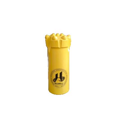 China 9 Tooth 53mm DTH Threaded T38 Button Bit Rock Drilling Impact Resistant for sale