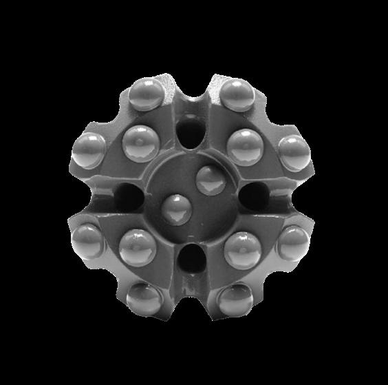 Quality Q19-115-T51 Ball Tooth Button Drill Bit Wear Resistant With Center Depression for sale