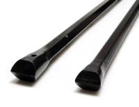 China HEX22 HEX25 Integral Drill Steel , Solid Rock Drill Rod For Quarry / Mining for sale