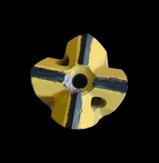 Quality R32 42mm Threaded Cross Drill Bit Wear Resistant With High Strength Alloy Steel for sale