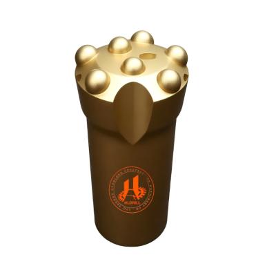 China HENGLONG 45R32-Q7 Threaded Button Bit With YK05 Tungsten Carbide And Dual Flushing Hole Design For Top Hammer Drilling for sale