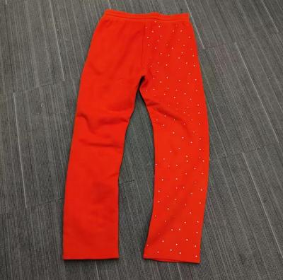 Cina Pantaloni da sudore stampati in strass su misura Corridori Vintage Acid Wash Pantaloni da sudore gonfiabili Uomini in vendita