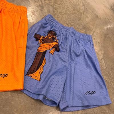 China Customized Labels Men's 2 Piece Mesh Shorts Custom Shirt and Shorts Set in 100% Cotton for sale