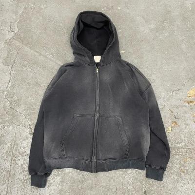 Chine 400 grammes de tissu poids encapuchonné avec deux couches et un design vintage à vendre