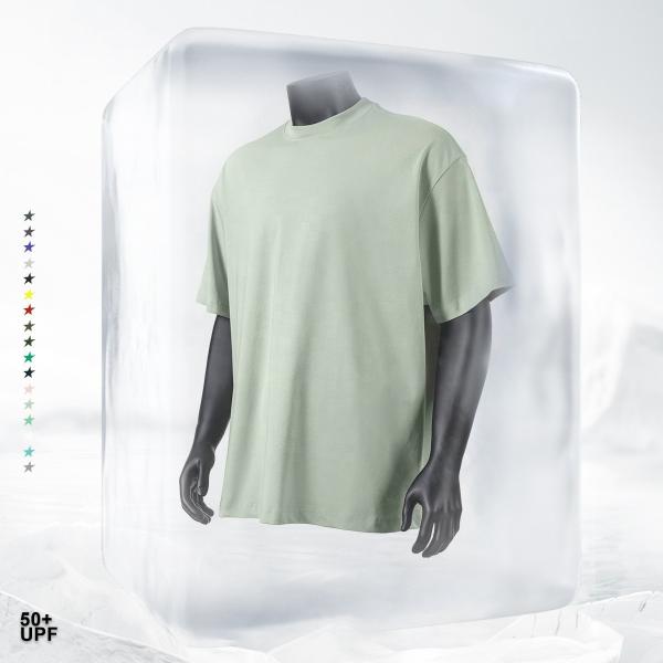 Quality Organic Cotton Blank T Shirts Bulk Fashion Streetwear Sorona Fabric Quick Dry for sale