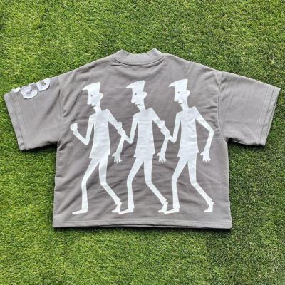 Cina Vintage Acid Wash Stampa a schermo grafica T-shirt da uomo tagliato Stampato S-5XL o su misura in vendita