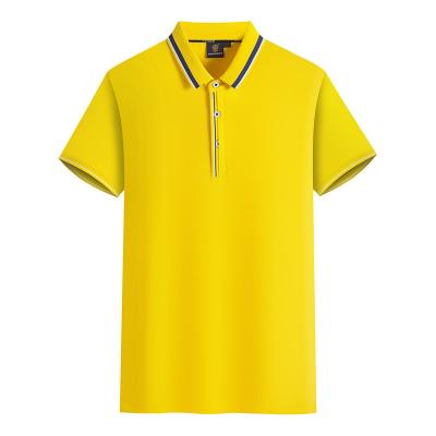 Cina T-shirt di cotone personalizzato Polo Amici Abbigliamento da lavoro Lapel T-shirt a colori solidi Logo ricamo in vendita