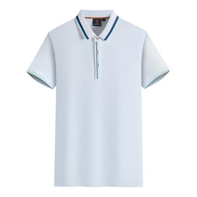 Cina T-shirt di cotone personalizzato Polo Amici Abbigliamento da lavoro Lapel T-shirt a colori solidi Logo ricamo in vendita