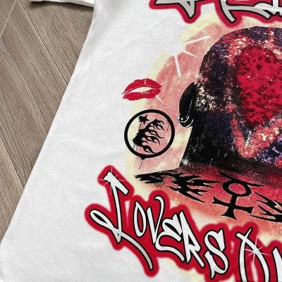 Cina Disegno estivo 2024 Peso pesante cotone Dtg stampa T-shirt unisex per uomini stile hip hop in vendita