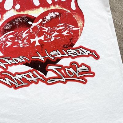 Cina Disegno estivo 2024 Peso pesante cotone Dtg stampa T-shirt unisex per uomini stile hip hop in vendita