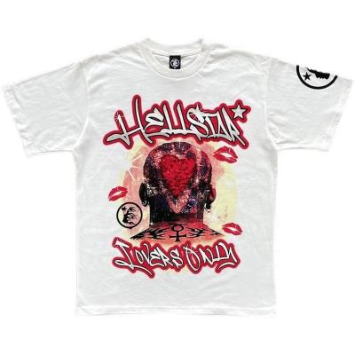 Cina Disegno estivo 2024 Peso pesante cotone Dtg stampa T-shirt unisex per uomini stile hip hop in vendita