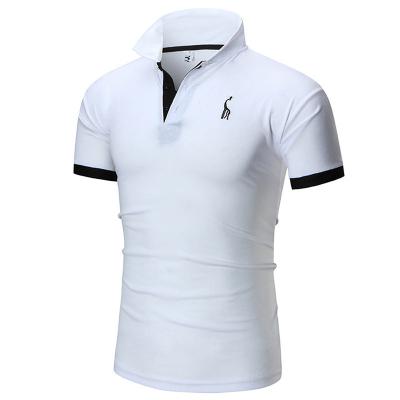 Cina Metodi di stampa personalizzati Camicie da polo da uomo ricamati da cervo per lo stile casual estivo in vendita