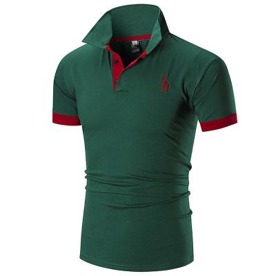 Cina Metodi di stampa personalizzati Camicie da polo da uomo ricamati da cervo per lo stile casual estivo in vendita