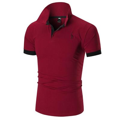 Cina Metodi di stampa personalizzati Camicie da polo da uomo ricamati da cervo per lo stile casual estivo in vendita