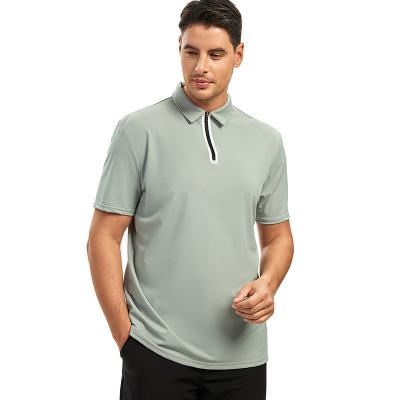 Cina Supporto 7 giorni Ordine campione Tempo di consegna Camicia Polo con cerniera a manica corta per Golf Sport in vendita