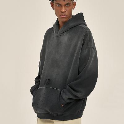 China Custom Mens 360 Gsm Francés Terry Hoodie en blanco de gran tamaño con soporte Diseño gráfico en venta