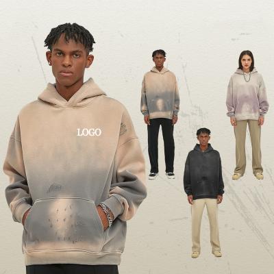 China Custom Mens 360 Gsm Francés Terry Hoodie en blanco de gran tamaño con soporte Diseño gráfico en venta