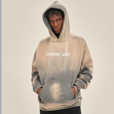 China Custom Mens 360 Gsm Francés Terry Hoodie en blanco de gran tamaño con soporte Diseño gráfico en venta