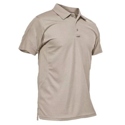 Cina T-shirt da golf da uomo con performance a secco veloce Uniforme con polo ricamato su misura in vendita