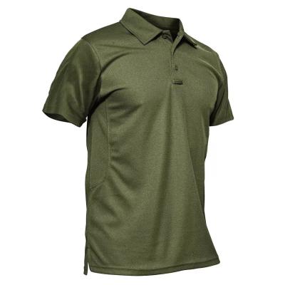 Cina T-shirt da golf da uomo con performance a secco veloce Uniforme con polo ricamato su misura in vendita