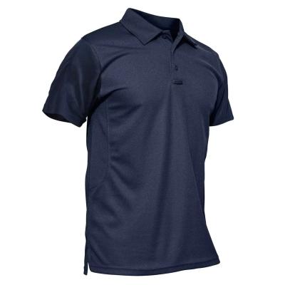 Cina T-shirt da golf da uomo con performance a secco veloce Uniforme con polo ricamato su misura in vendita