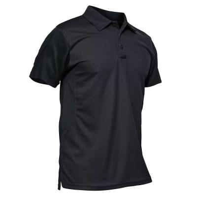 Cina T-shirt da golf da uomo con performance a secco veloce Uniforme con polo ricamato su misura in vendita