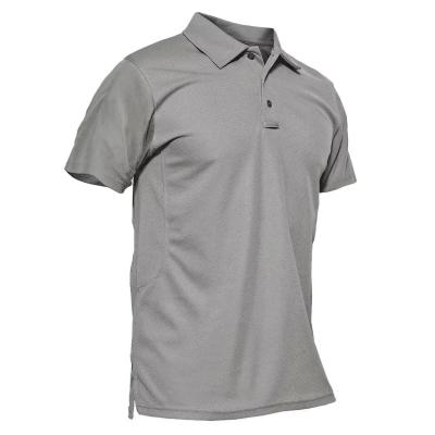 Cina T-shirt da golf da uomo con performance a secco veloce Uniforme con polo ricamato su misura in vendita