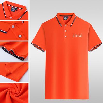 Cina Stampa su tela di seta Logo personalizzato Colore solido Piano in bianco Camicie da polo in cotone CVC Prime in vendita