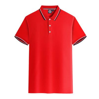 Cina Stampa su tela di seta Logo personalizzato Colore solido Piano in bianco Camicie da polo in cotone CVC Prime in vendita