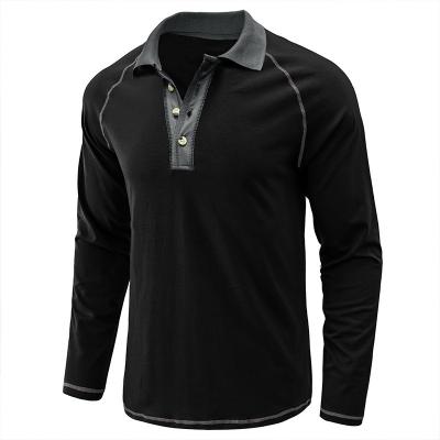 Cina 100% cotone T-shirt polo a manica lunga MACTING Logo personalizzato ricamato Maglietta di golf casual in vendita