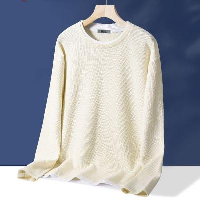Cina Collare O-Neck Custom Uomo Fleece T-shirt calda spessa con cotone morbido e Slim Fit in vendita
