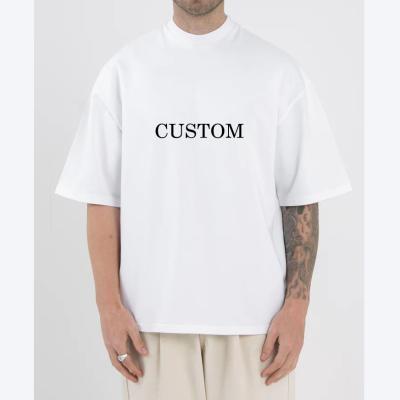 Colorido o personalizado 220 gsm 100% de algodón 300 gsm de peso pesado camiseta cuadrada de gran tamaño