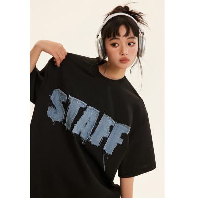 중국 맞춤형 바늘 탐지 무거운 무게 400gsm 면과 크기가 큰 드롭 어깨 티셔츠 판매용