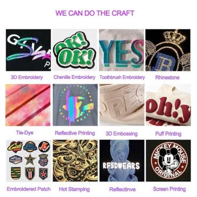 China 180 gram Hip Hop stijl Custom Distressed Borduur Patch Logo T-shirt Drop Schouder Te koop