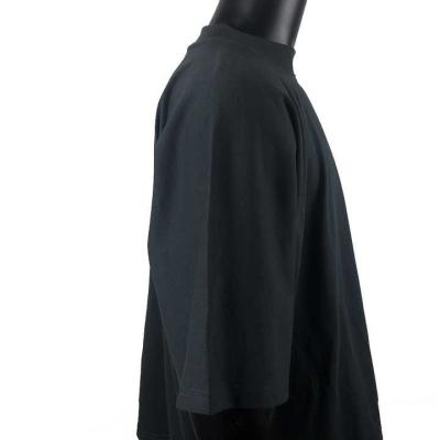 Cina Dispositivo di rilevamento degli aghi pesante 250 gsm di cotone T-shirt maschile con collo finto Oversized in vendita