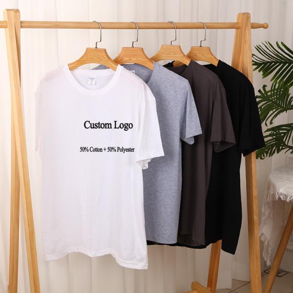 Quality XS-3XL Blank T Shirt Graphic Plain 100% Polyester White Sublimation Unisex Sport Solid Color for sale