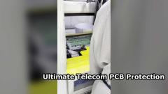 Conformal coating for telecom power supply circuit boards