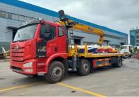Quality FAW 10 Tons Heavy-Duty Tow Truck with Crane for sale