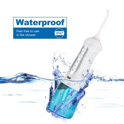 China Cordless dental water flosser oral irrigator with 3 modes for teeth whitening for sale