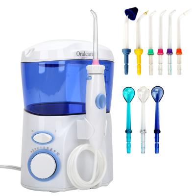 China Family Aqua Care Water Flosser Pik Dental Water Jet With 10 Pressure Settings 600ml Water Tank for sale