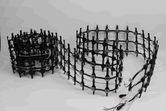 Close-up view of P50 RGB LED Mesh