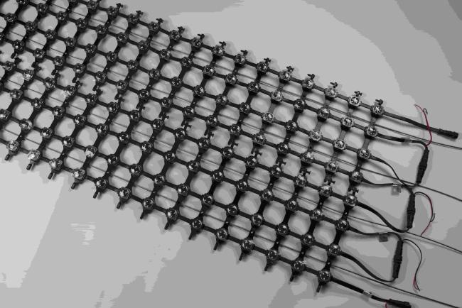Flexible LED Mesh Screen in outdoor application