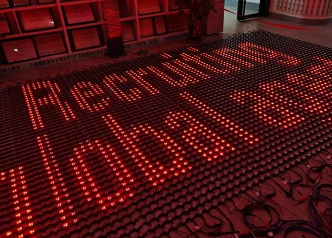 LED Pixel Mesh Screen in outdoor application