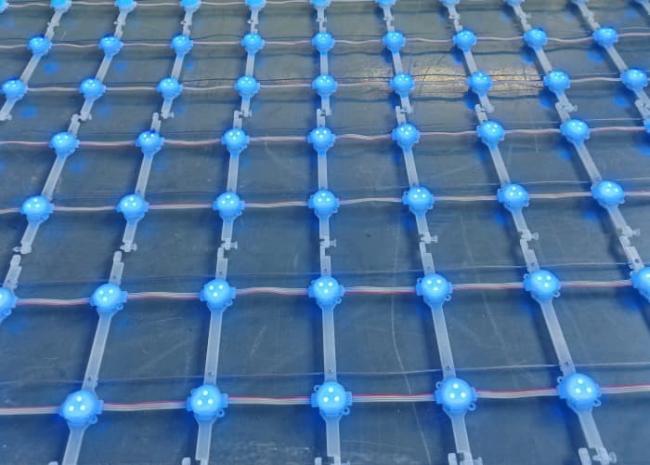 Flexible installation demonstration of P100 LED Mesh Display